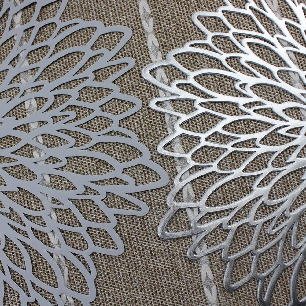 PVC Pressed Vinyl Metallic Placemats - Elegant & Durable