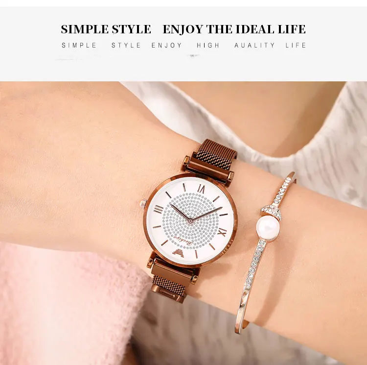 2022 Wholesale Diamond Dial Design Casual Watch for Women Japan Quartz ...