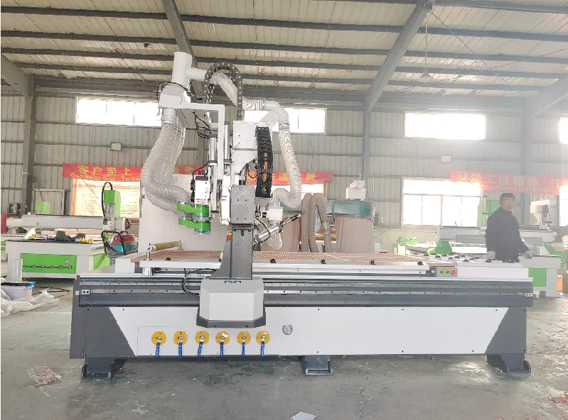 Multi Heads Four Spindle Woodworking Cnc Router Machine Kitchen Cabinet ...