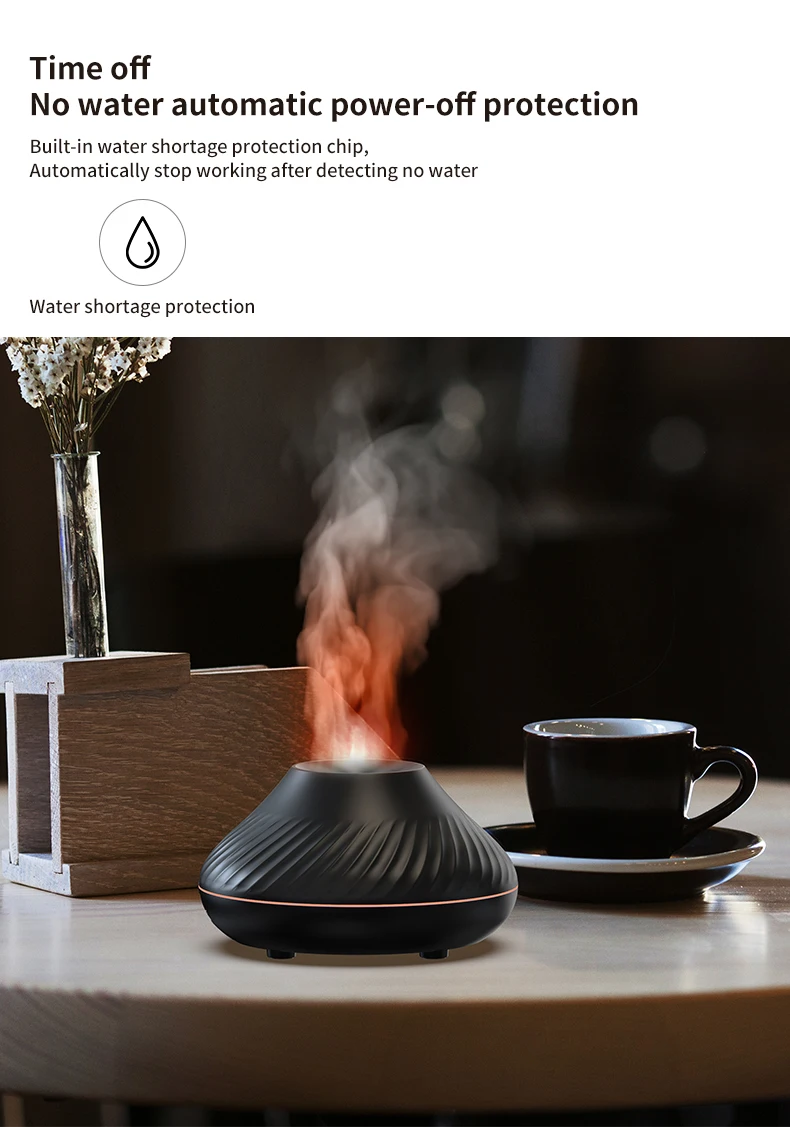 2022 New Arrivals Portable Cool Mist Usb Led Room H2o Fire Flame Air ...