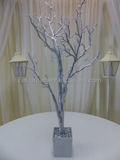 Black Extra Tall Manzanita Potted Wishing Tree for Weddings