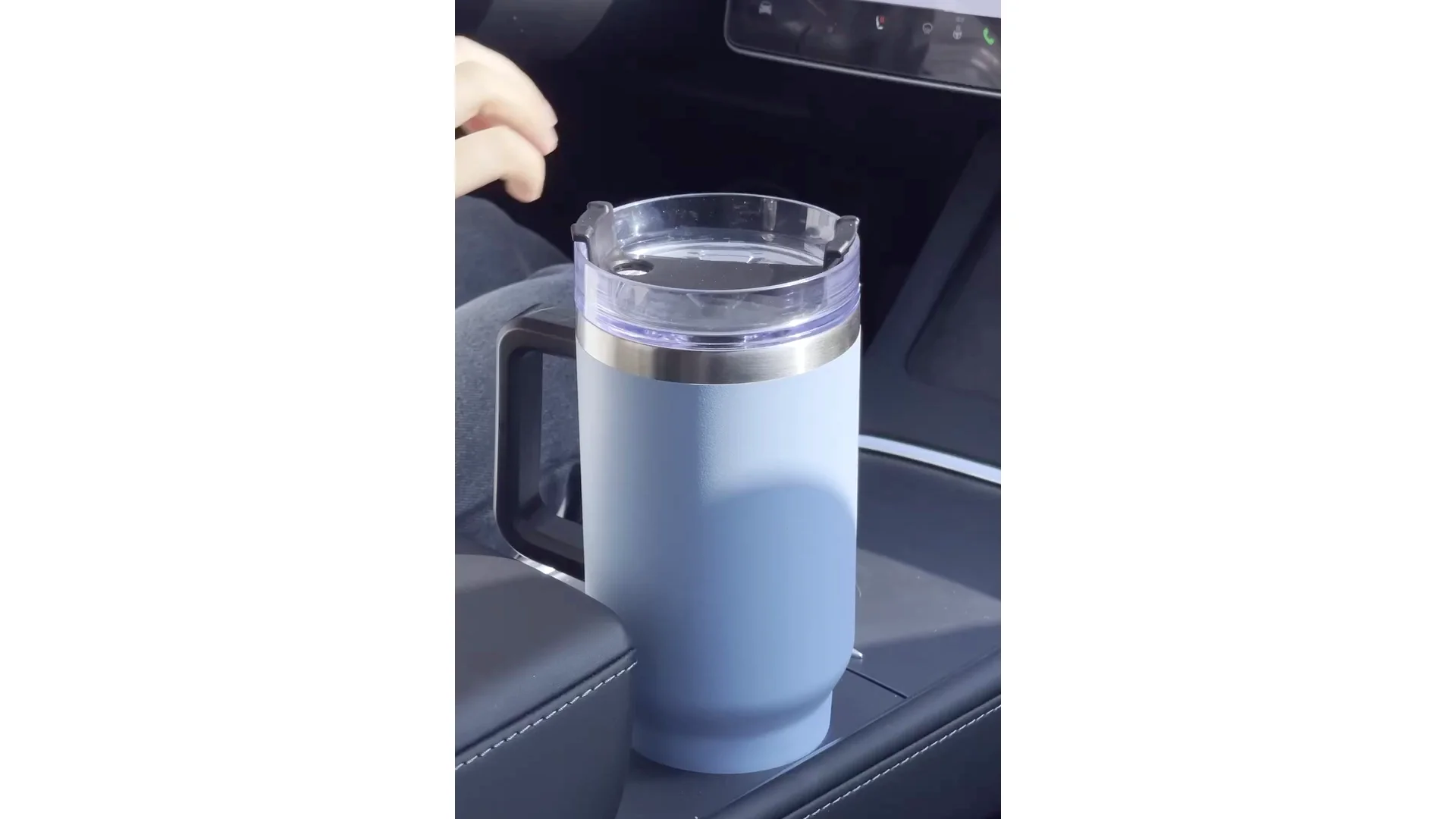 Custom 40 Oz Stainless Double Wall Handle Insulated Cup Vacuum Metal ...