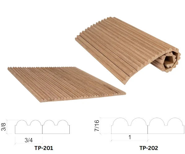 Wood Wall Tambour Half Round Wall Half Round Oak Wave Wooden Curved ...