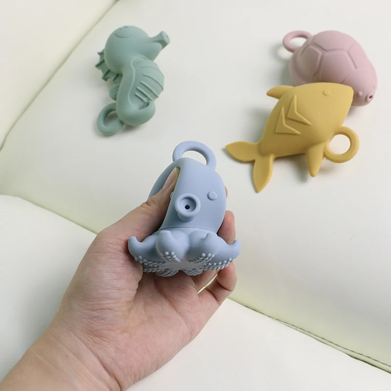 Paisen Silicone Floating Bathtub Ocean Animal Octopus Fish Turtle ...