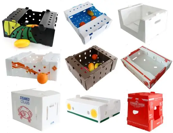 Factory Custom Pp Plastic Stackable Warehouse Corflute Collapsible ...