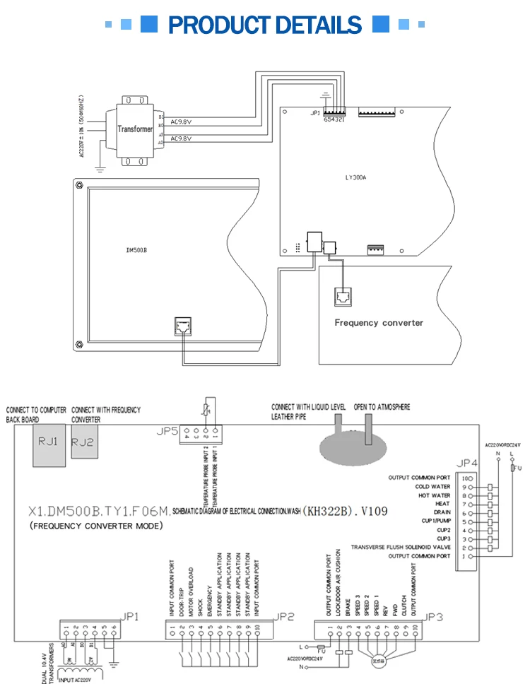 KH322B Automatic English Program Controller Washing Machine