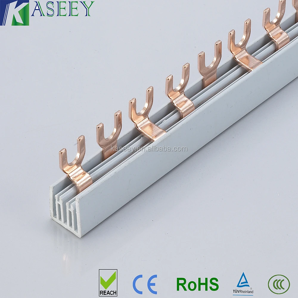 3P 50A BUSBAR, U TYPE COPPER BUSBAR CE&ROHS CERTIFICATED , BUS BAR ...