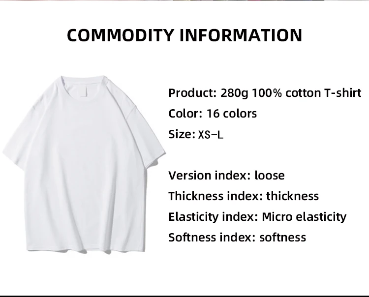 Hic High Quality Heavyweight 280gsm 100% Cotton Oversized Printed ...