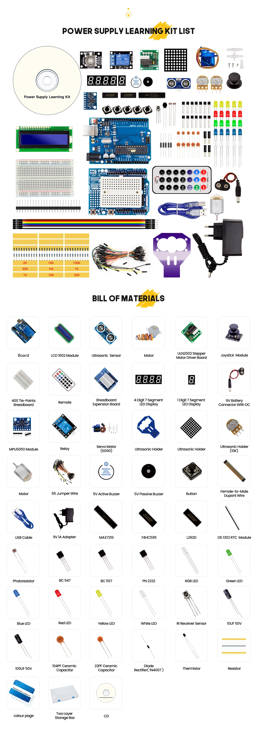 Robotlinking Electronics - Complete Robot Kit for Arduino
