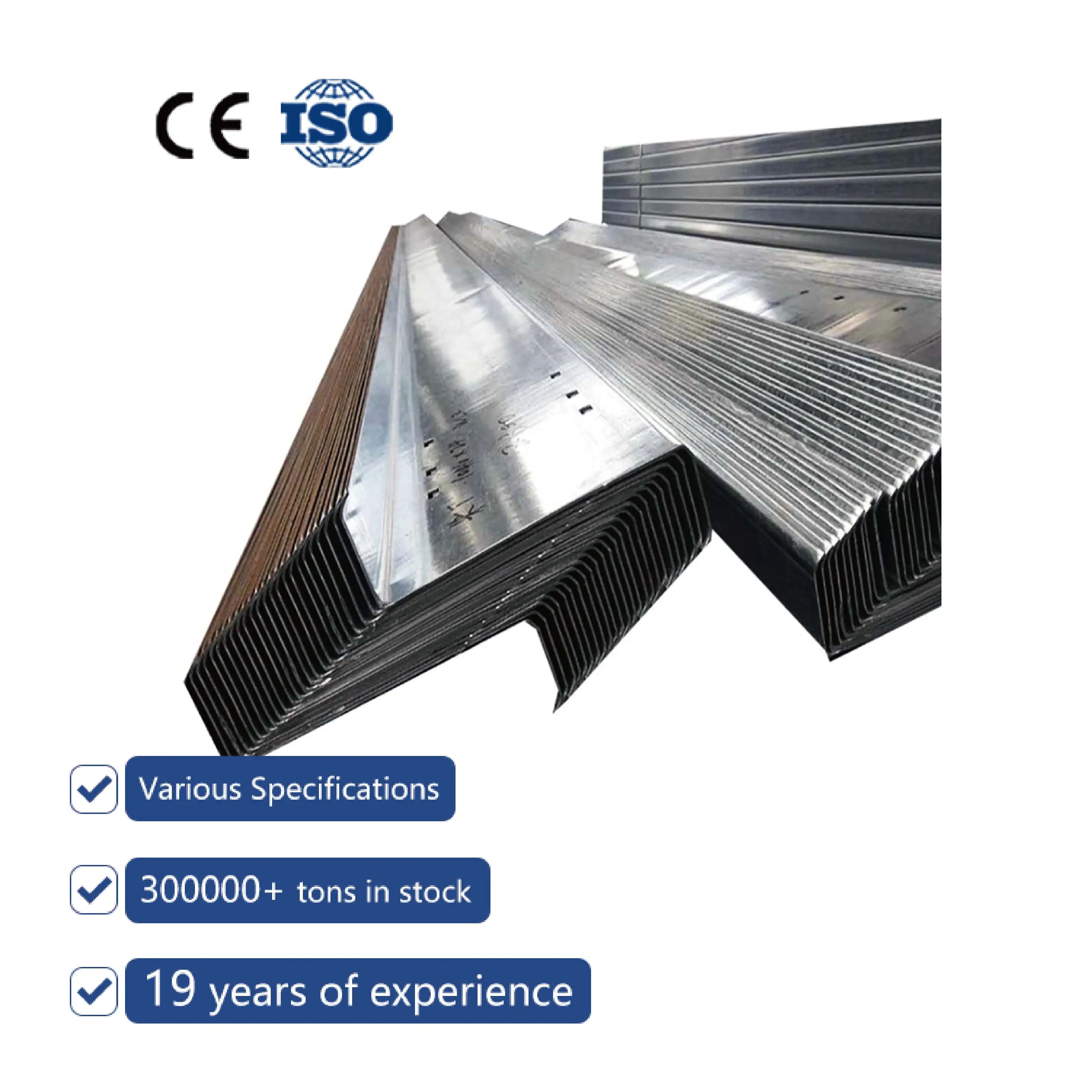 Steel Sheet Pile Hot Dip Cold Roll Galvanized Steel C Z Channel Steel ...