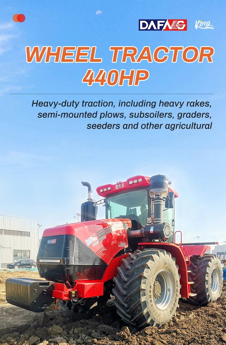 440hp High Horsepower 4wd Tractor Machinery Agricultural Tractor Farm ...