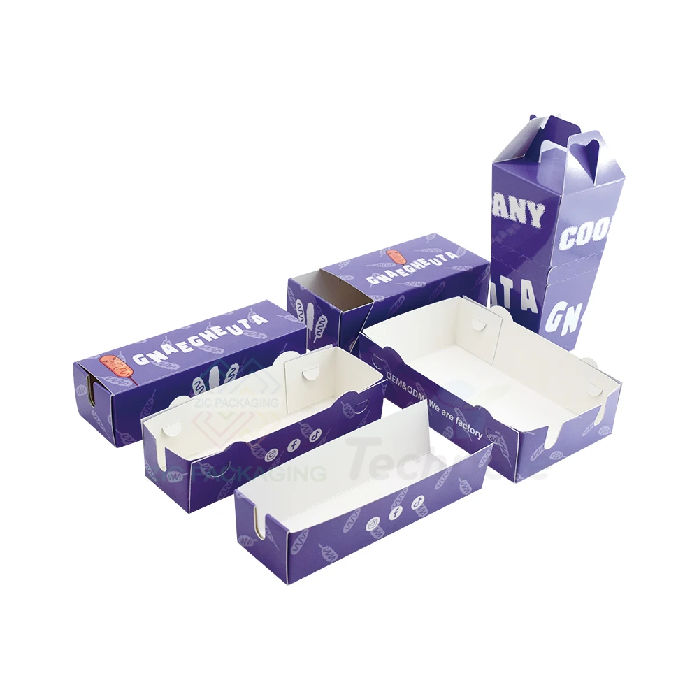 Disposable Custom Color One Piece Cone Box For Mini Pizza Food Grade ...