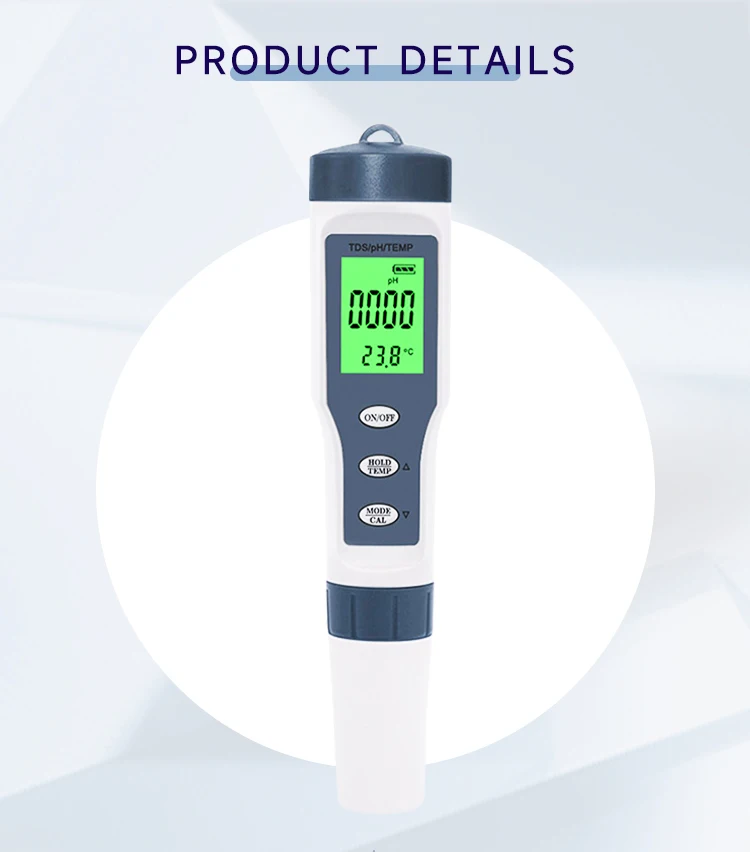 3 in 1 Tds/ph/temperature Meter - Reliable Water Quality Tester