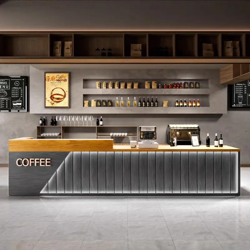 Customizable JINXIN Coffee Shop Bar Counter - Portable & Stylish