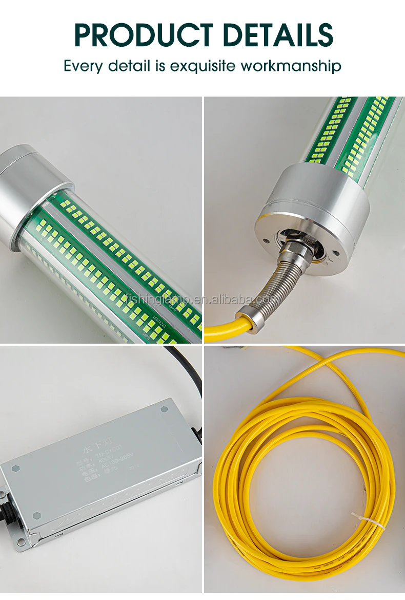 400w Green Lighting Led Underwater Fishing Lamps Corn Attracting ...