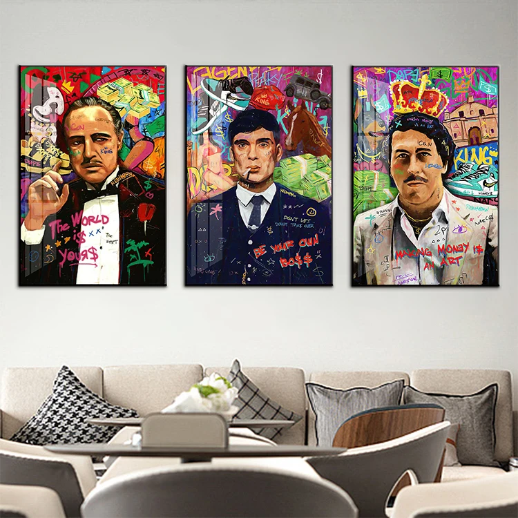 Pop Art Gangster Poster - Mafia and Mobster Godfather