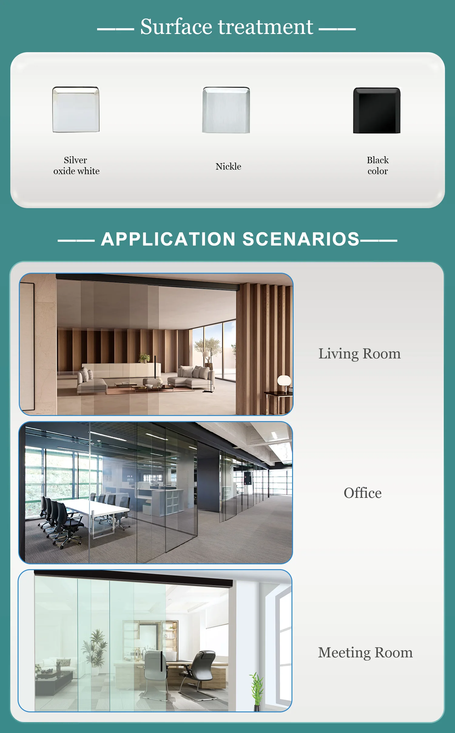 Modern Interior 2 Panel Telescoping Synchronous Frameless Glass ...