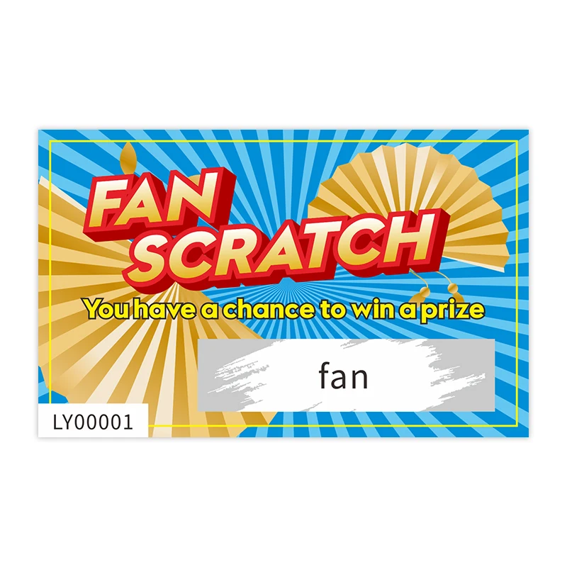 Factory Price Custom Lottery Ticket Top Quality Business Scratch Card ...