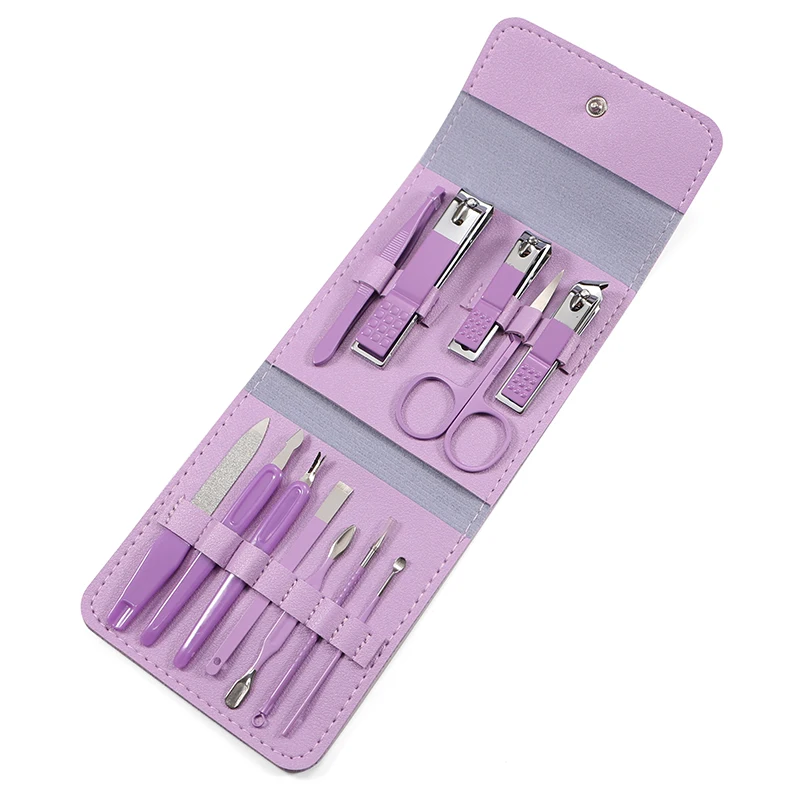 12 Pcs/set Personal Manicure Nail Clippers Manicure Grooming Kit ...