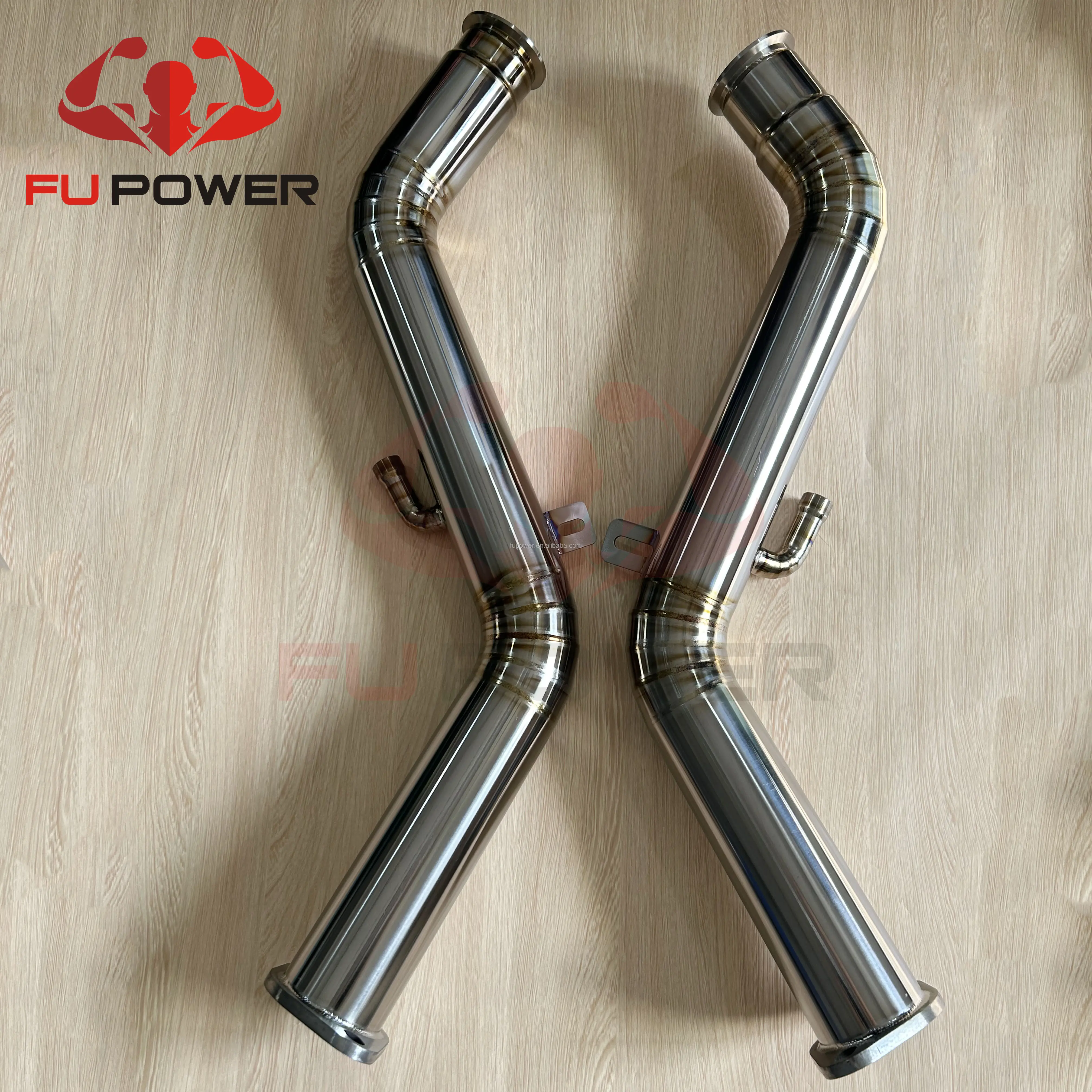 Vr30ddtt Race Full Titanium Downpipes For Infiniti Q50 Q60 Vr30 3.0t ...