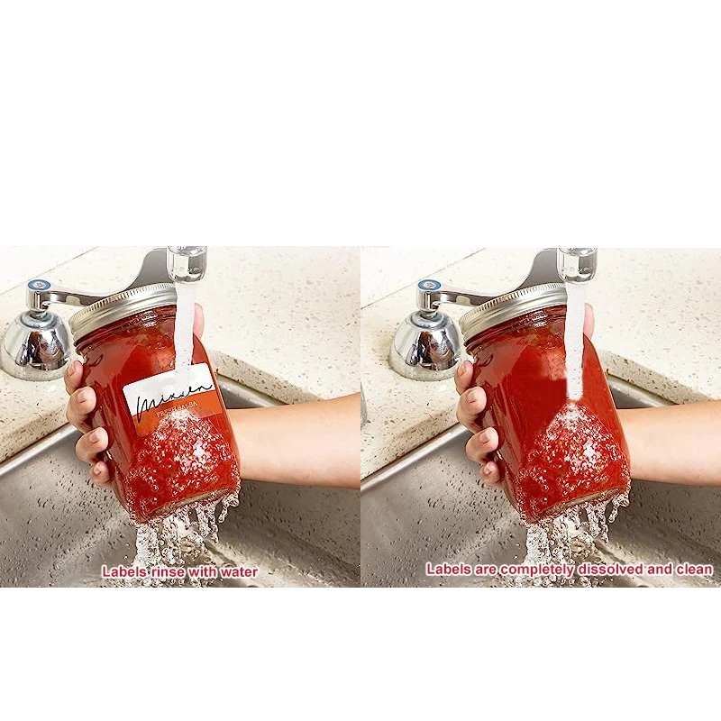 Custom Printed Water-Soluble Adhesive Stickers Dissolvable Food ...