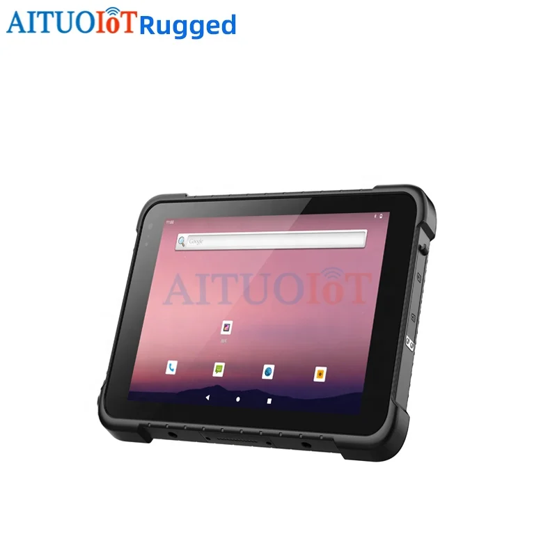 8" Rugged Tablet Android with RJ45 Port, RS232, Car Holder, Docking ...