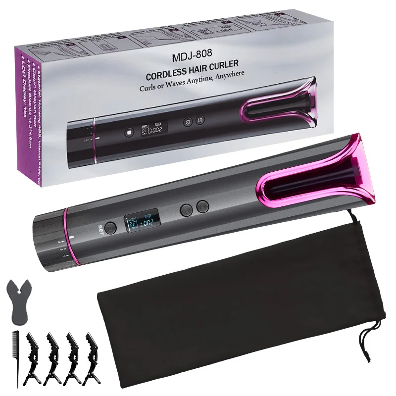 Usb Rechargeable Wireless Automatic Hair Curler,Portable Auto Magic ...