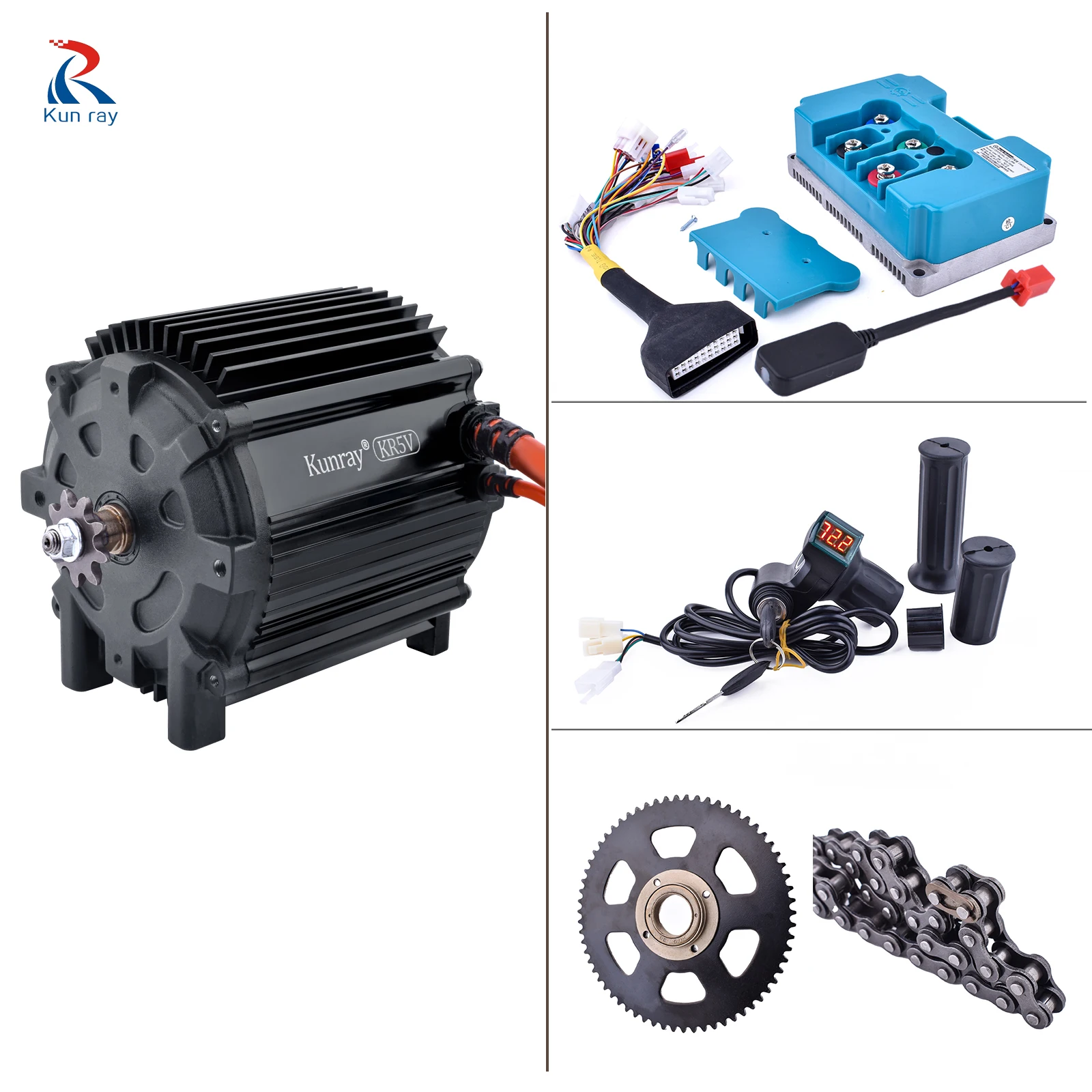 72V 5000W Brushless Motor for Electric Bike & Tricycle