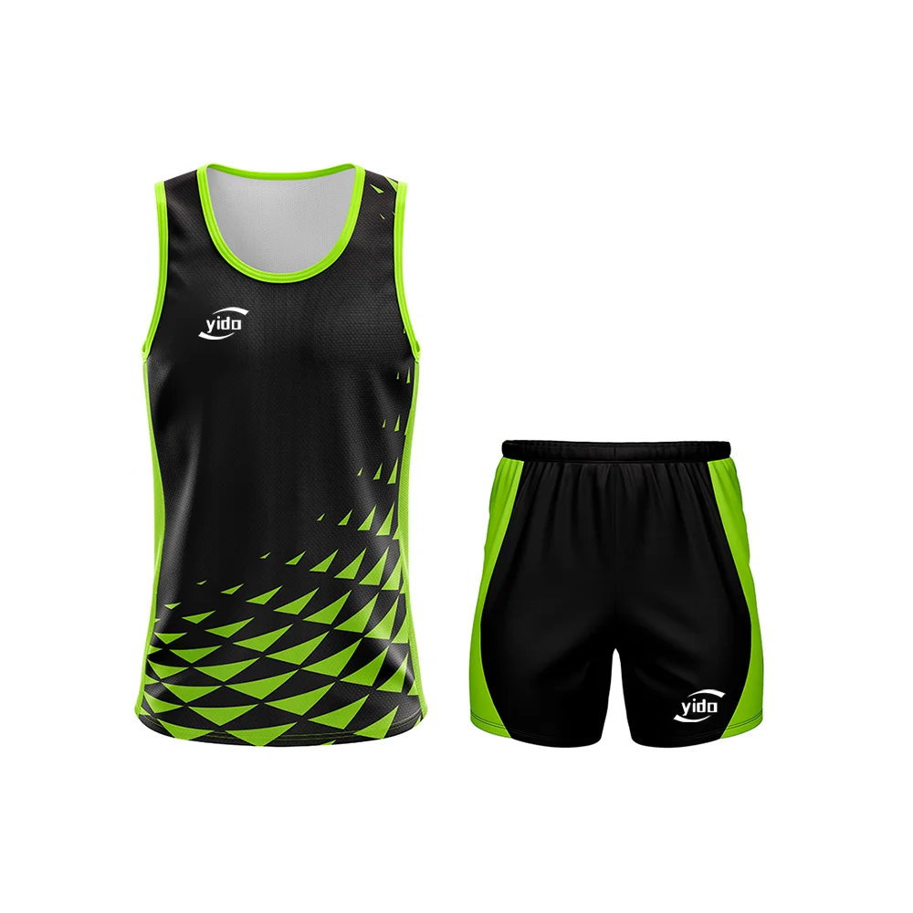 Summer Black Sublimated Racer Back Female Singlet - Quick Dry