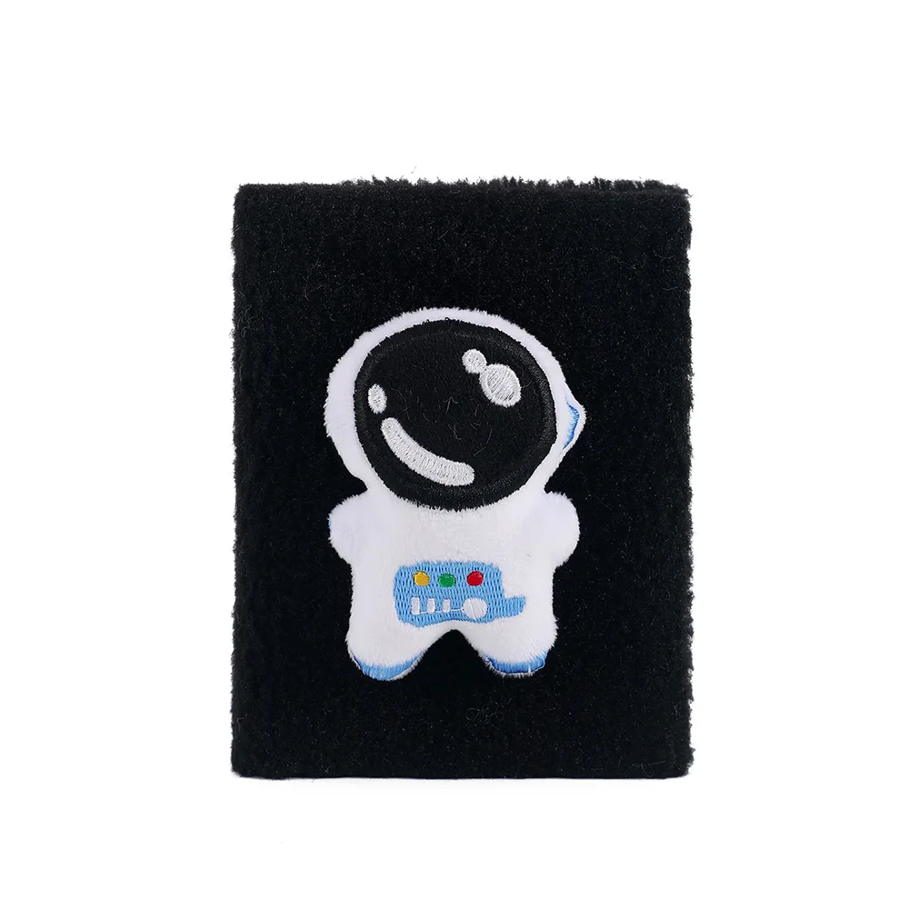 School Kids Fluffy Diary Cartoon Cute Mini Small Plush Notebook for Girls