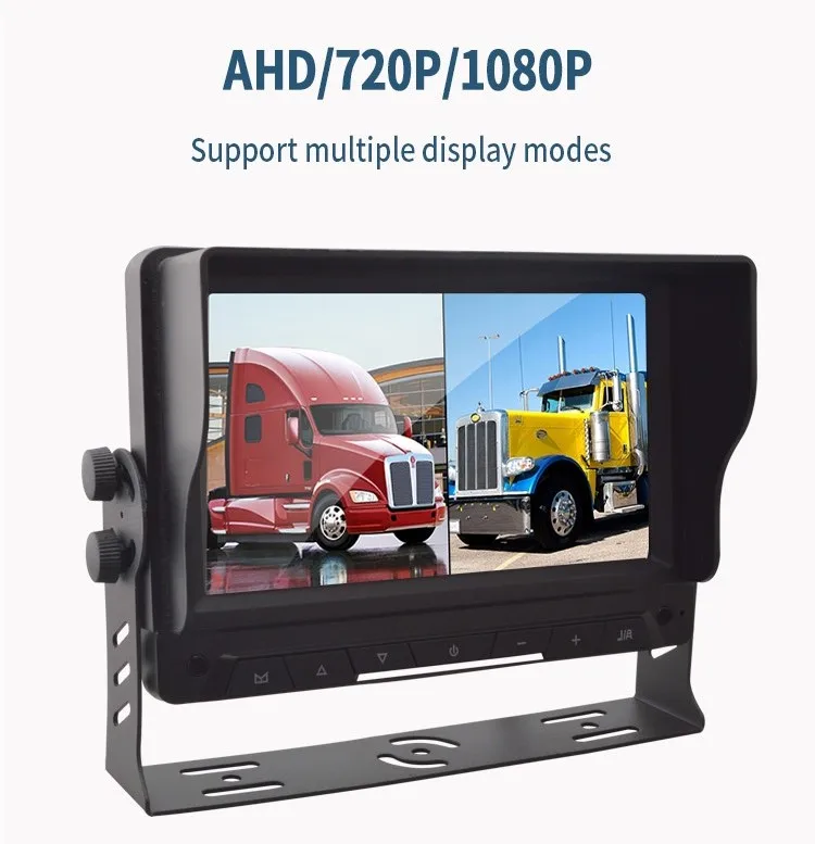 Ahd Ips 7inch Quad View Monitor 4 Channels 360 Around View Car Camera ...