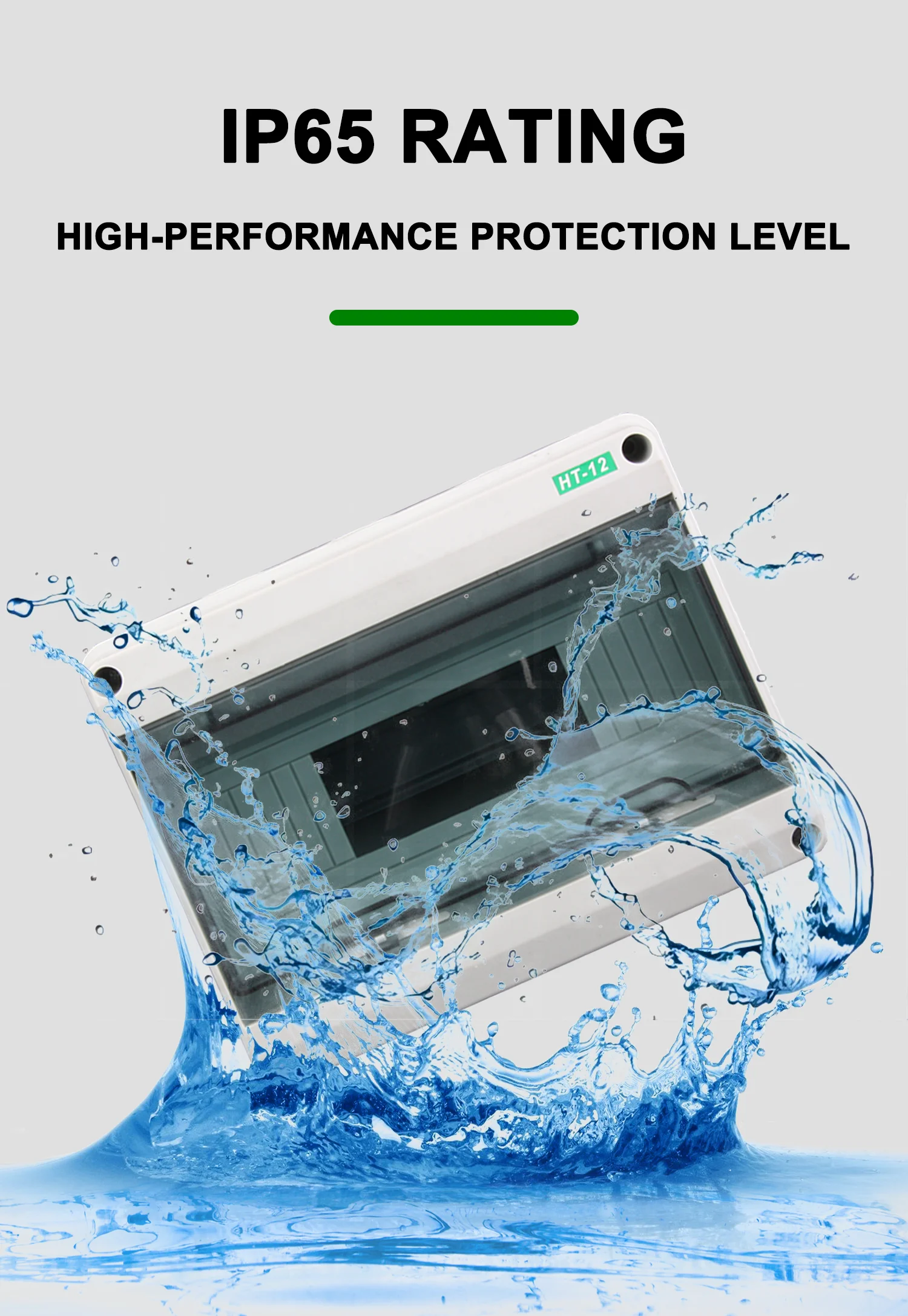 HT-12 ABS Plastic Surface-Mounted IP65 Distribution Board Electrical ...