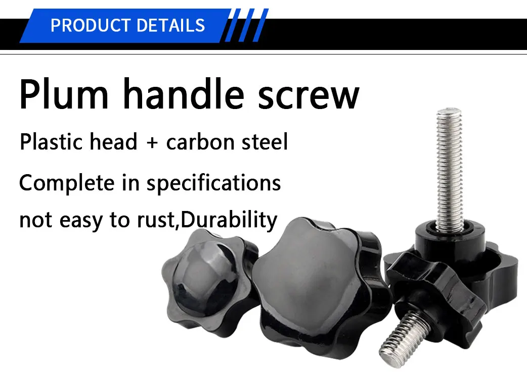 Bakelite Plum Screw Hand Star Bolt Head Handle Screw M6m8m10 5-pointed ...