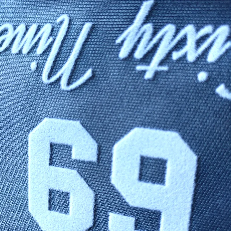 Custom heat transfer LOGO 3D embossed TPU PVC flock silicone iron on ...