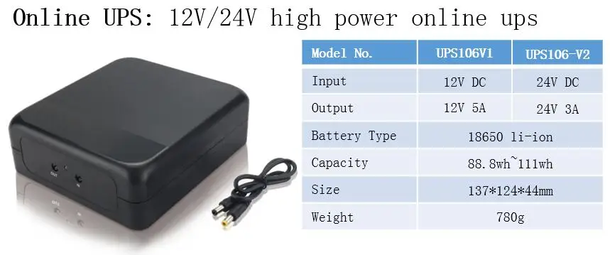 Uninterrupted Power Supply Mini Ups For Cctv Camera Server Wifi Router ...