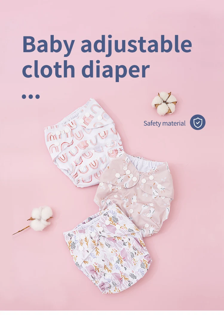 Coola Peach Cloth Diaper Environmental Protection Baby Diaper Reusable ...