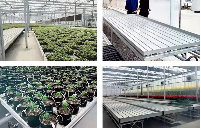 4x8ft Plastic Grow Tables Skyplant Greenhouse 4x8ft Plastic Grow Tables ...