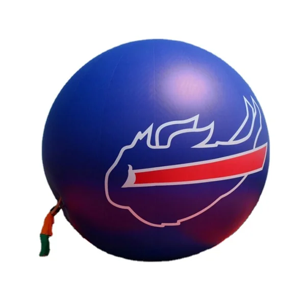 Giant 6m Dia Inflatable Sphere Globe Customized Blue Helium Inflatable ...