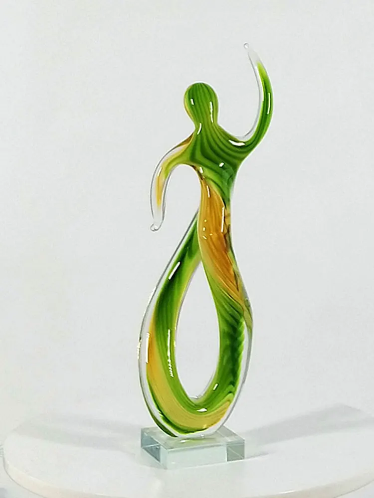 Custom Color Blown Murano Glass Human Figures Crafts Home Decoration ...