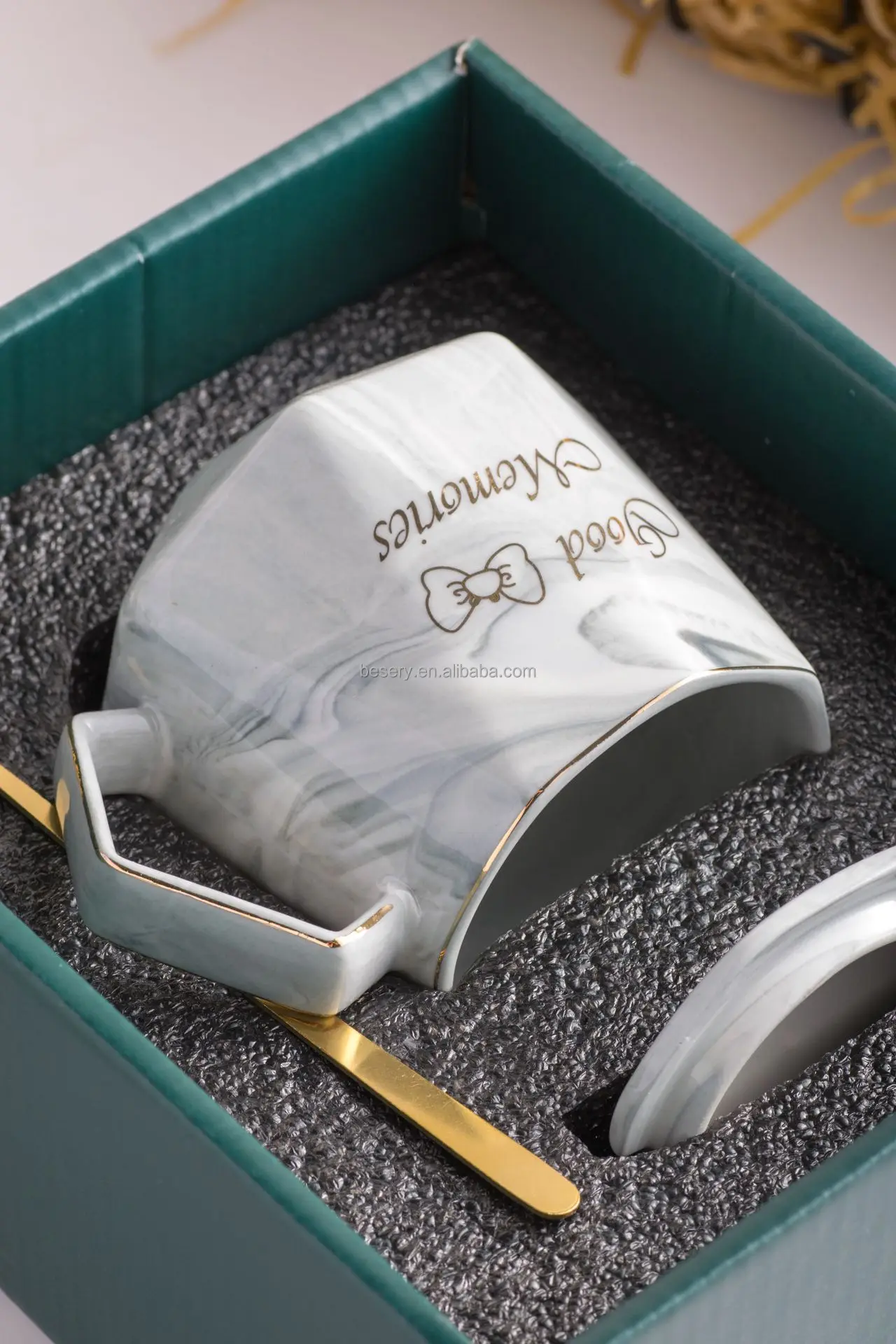 Wedding Souvenir Bridesmaid Couple Valentine Gift Box Set Couple Marble ...