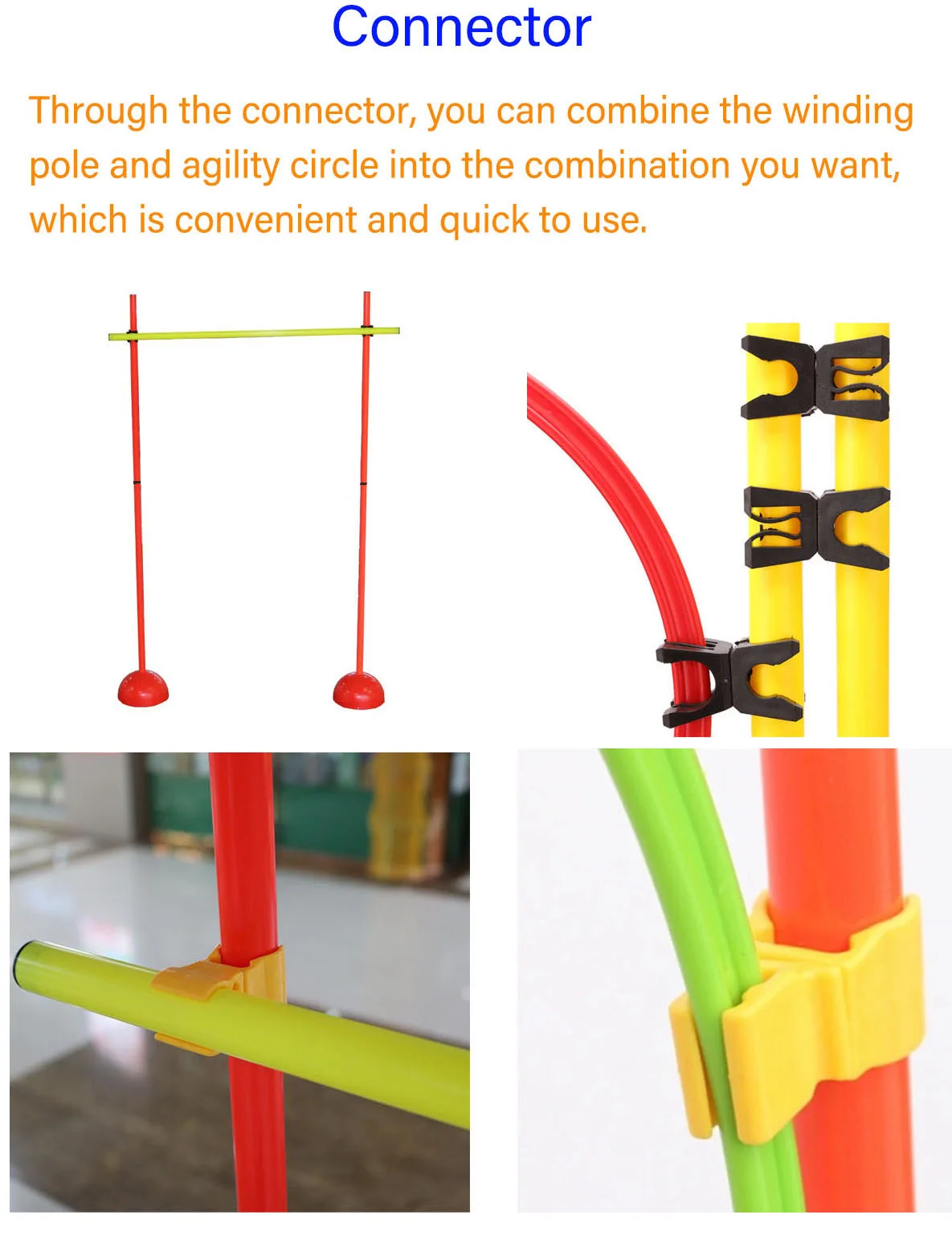Agility Poles Foldable Soccer Training Poles for Football Soccer Drills ...