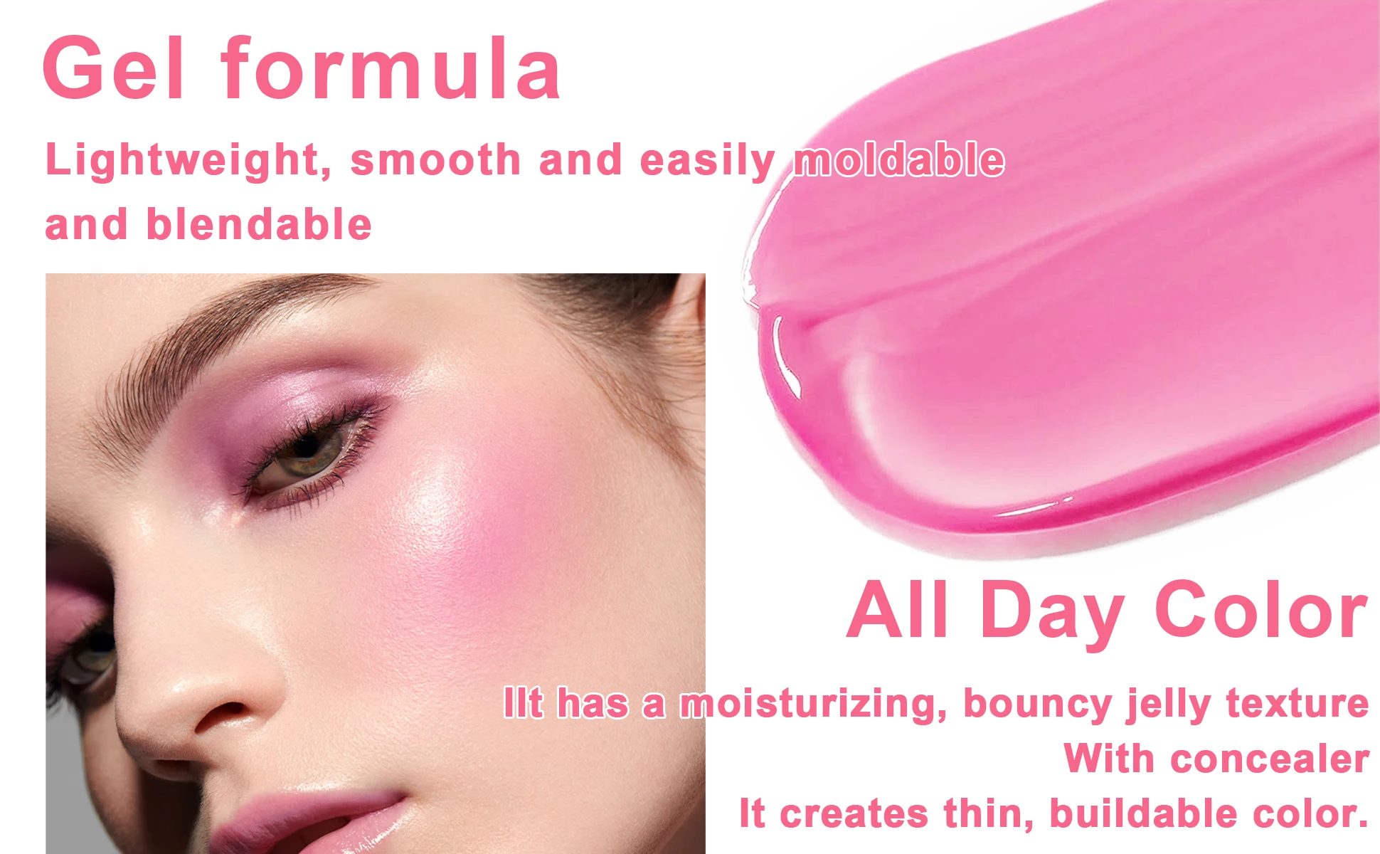 Custom Korean Makeup Cooling Water Jelly Tint Stick 3 in 1
