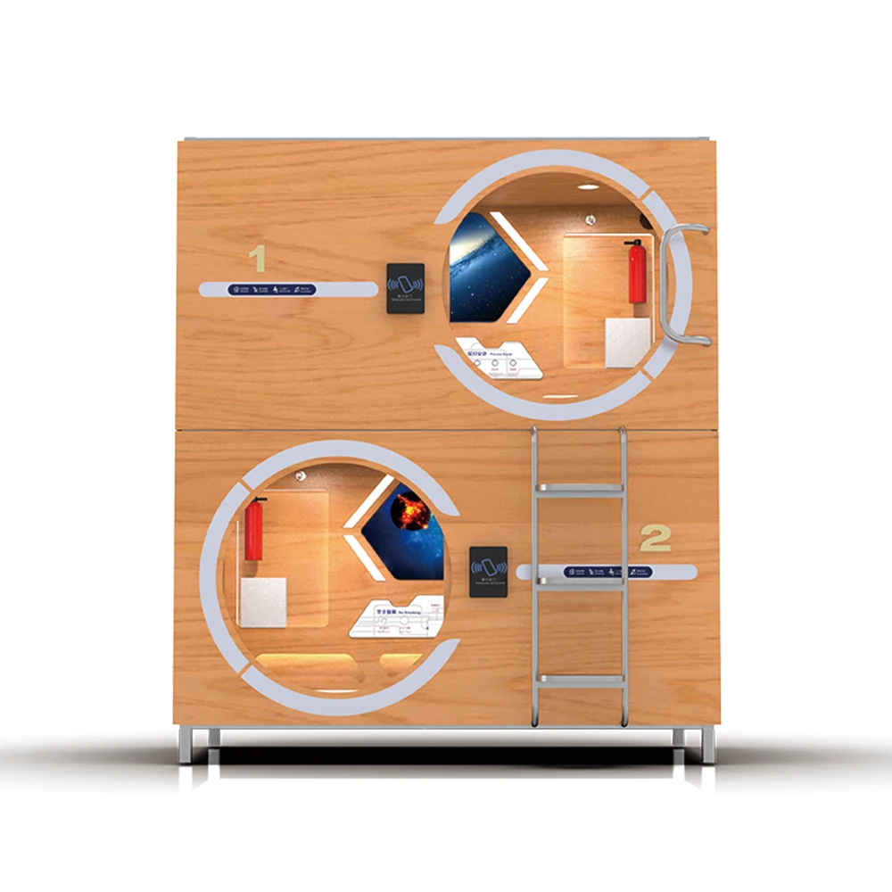 Double Bed Soundproof Sleep Pod Sleeping Pod Bunk Beds Capsule Bed ...