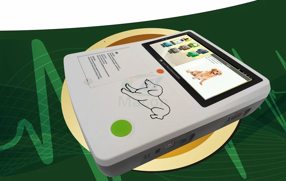 A3 7/12 Lead Ecg Synchronous Sampling System Veterinary Ecg Machine 3 ...