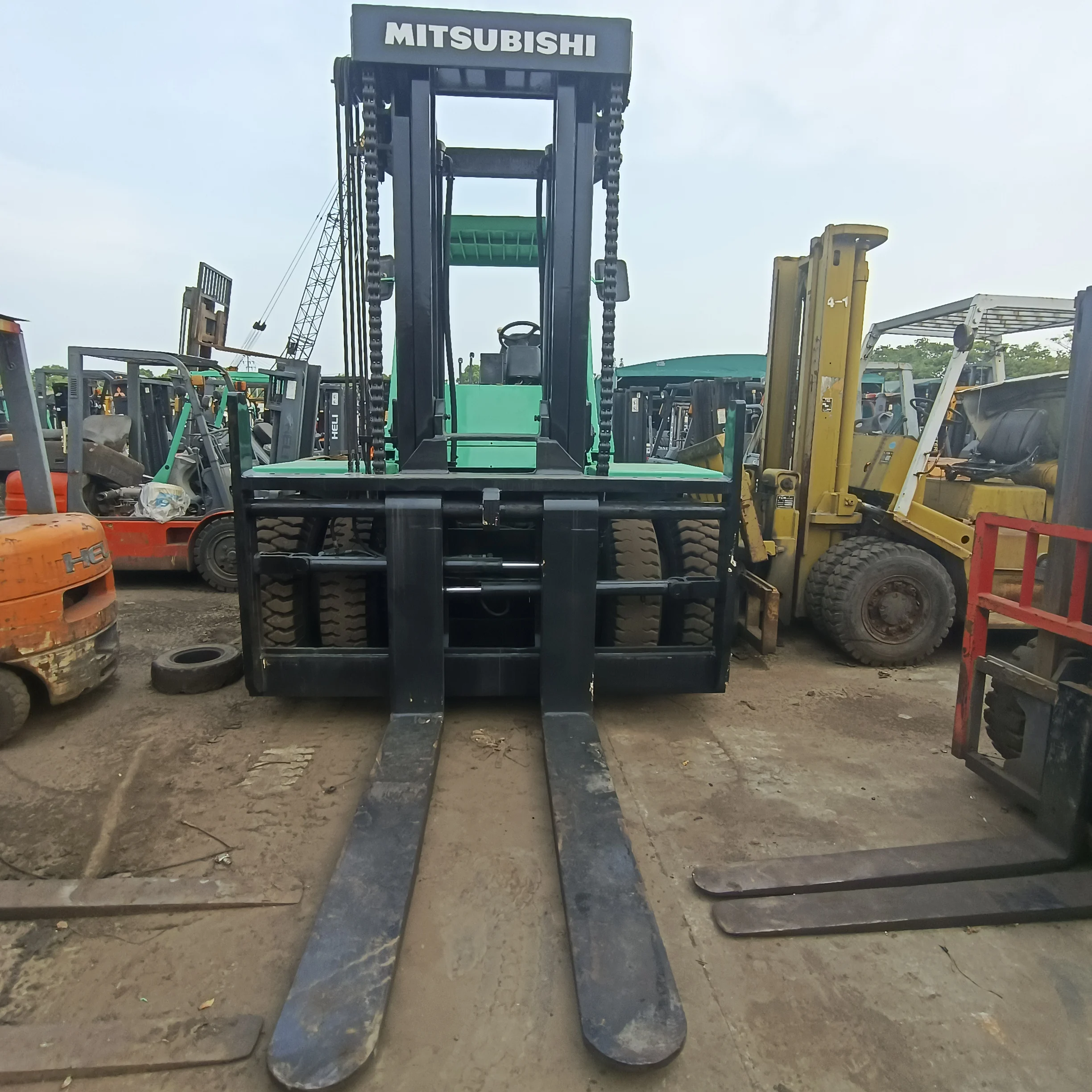 Manual Mini Forklift With Side Shift 15ton Japan Mitsubishi Diesel Used ...