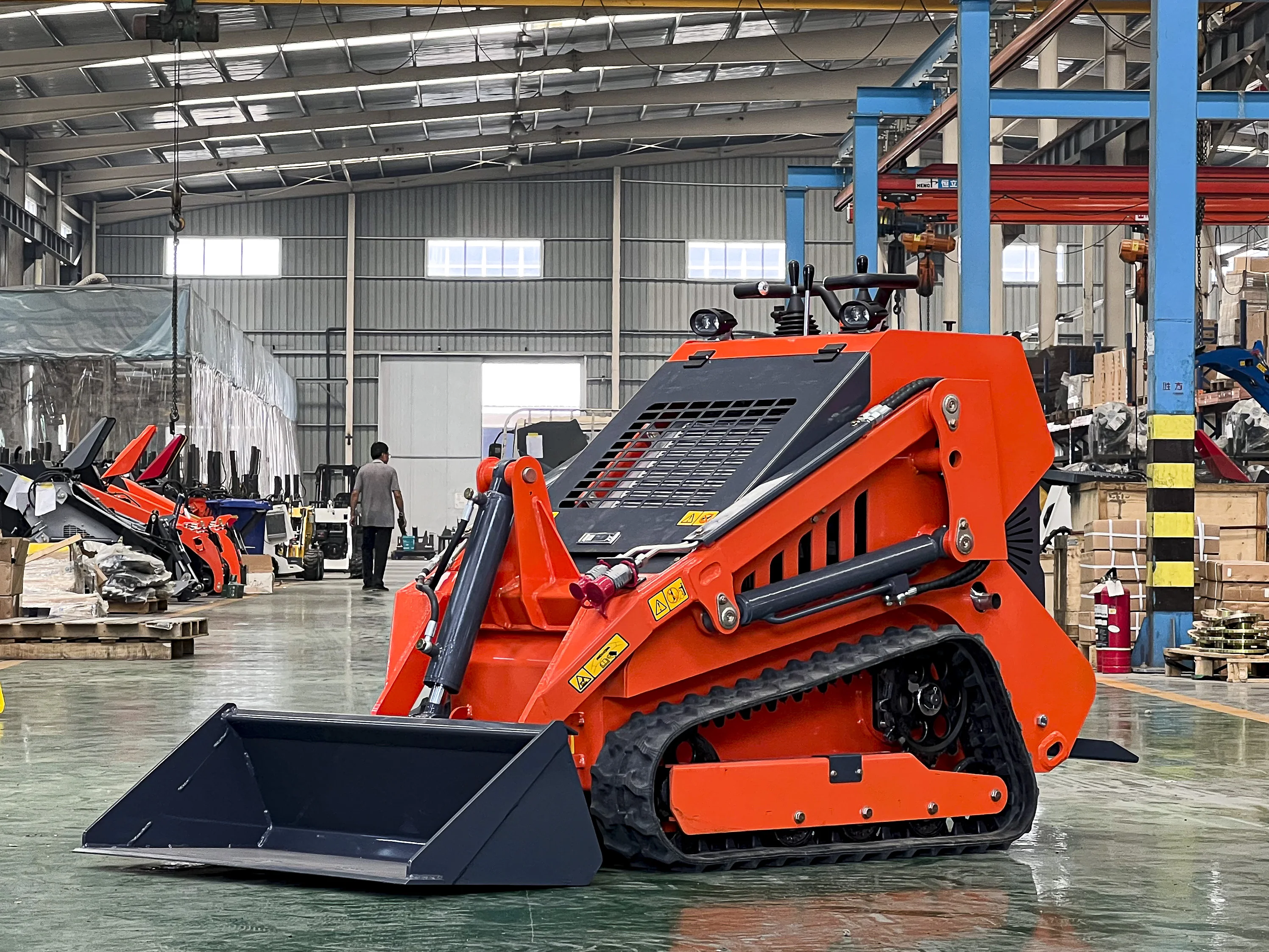 All-Terrain Skid Steer Loader Mud/Sand/Steep Slope Adaption Lifespan ...