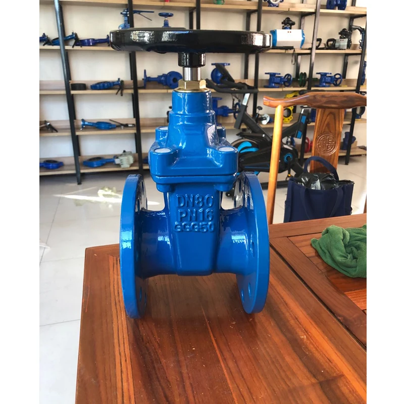 Dn100 Ductile Iron Resilient Epdm Seated Gate Valve Large Size Din Bs ...