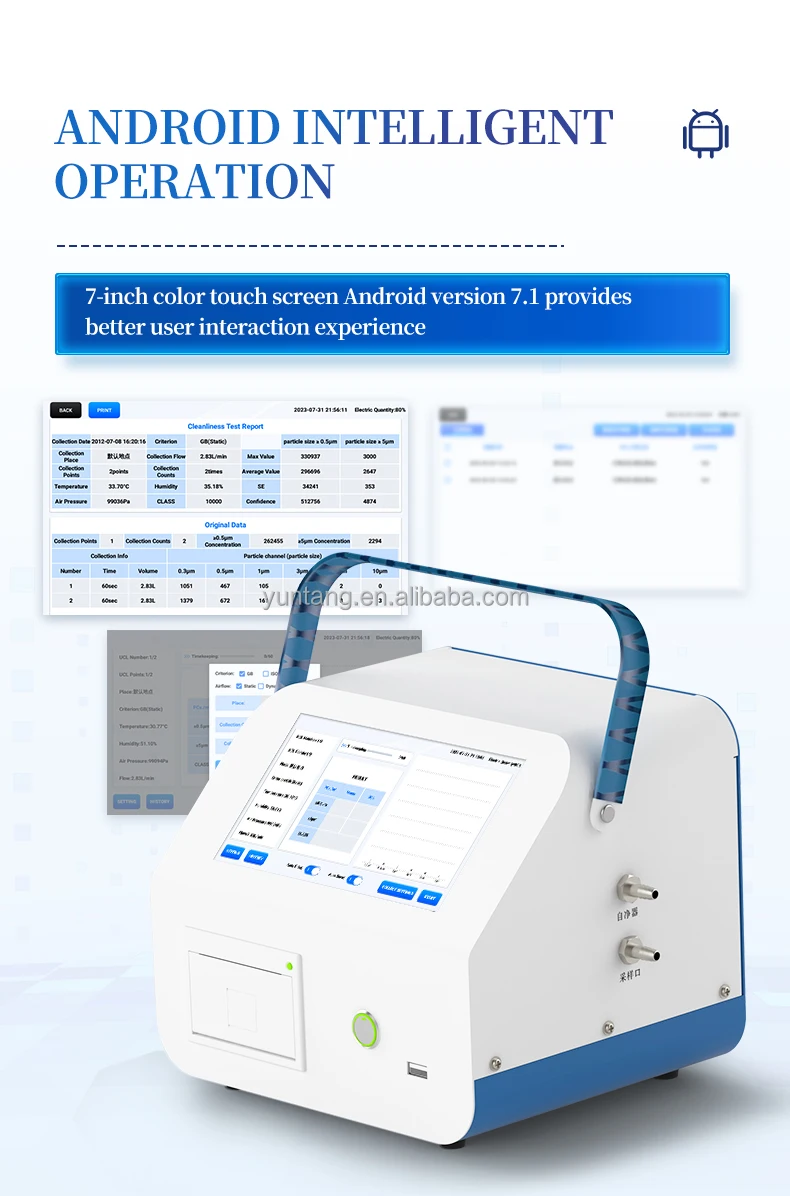 Clean Air Dust Particle Counter - Yuntang Clean Room Solutions