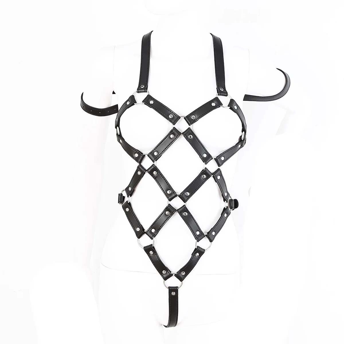 Body Bondage Female One-piece Body Suits Reverse Back Handcuffs Body ...