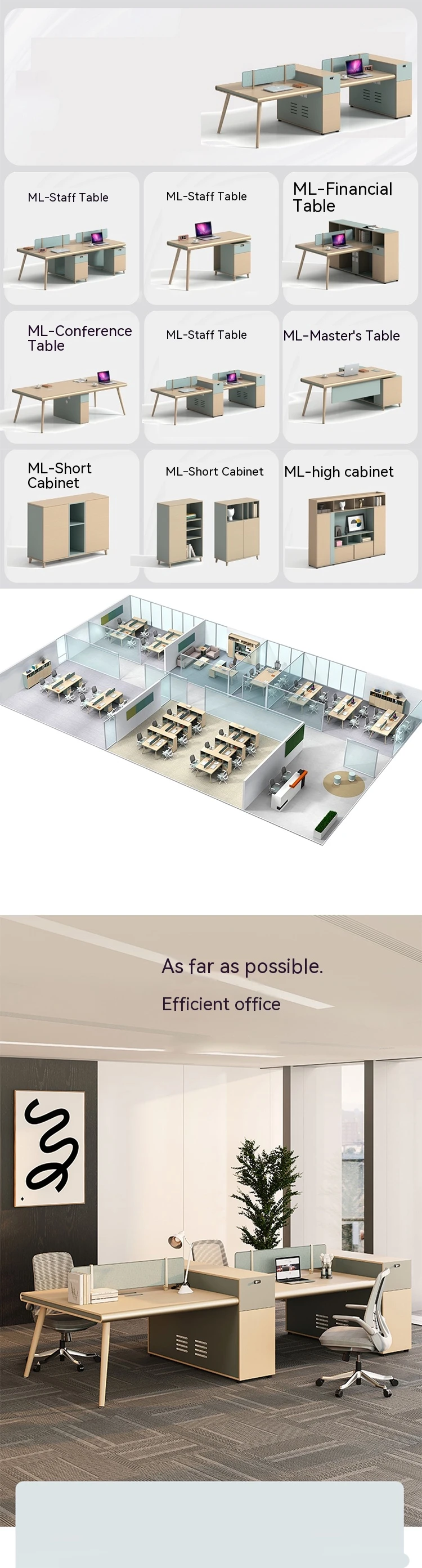 Escritorio Mesa De Trabajo Modern Office Desk Furniture Office Furniture L Shaped Desk Table ...